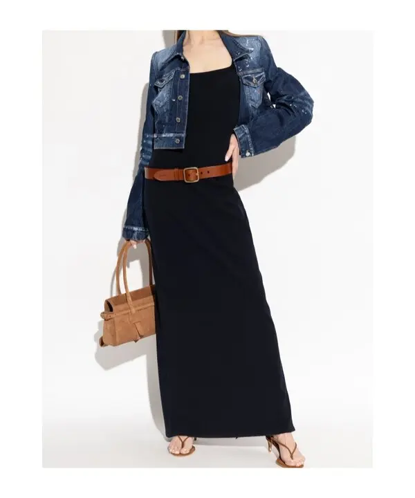 Dsquared2 Strappy Maxi Dress With Embroidered Details