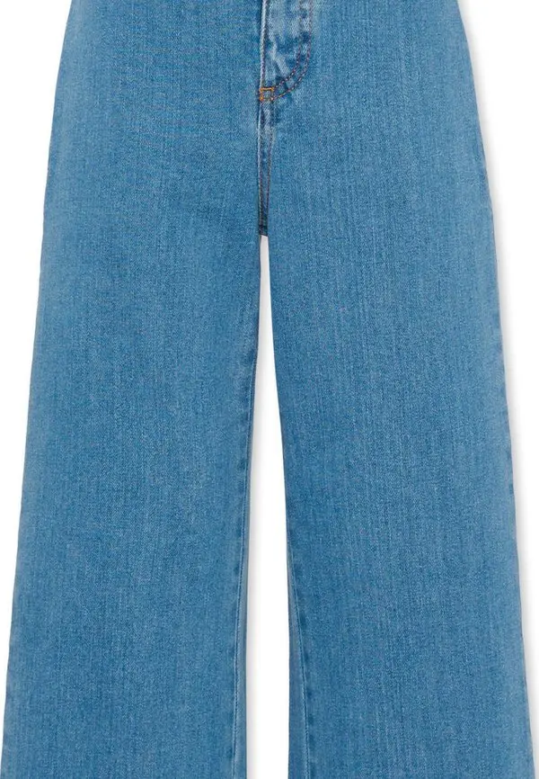 Fendi Logo Cuff Jeans