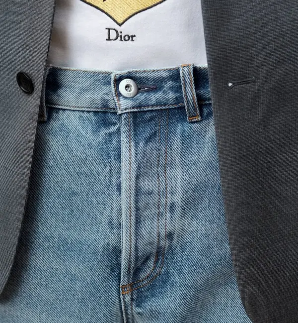 Dior Patchwork Straight-leg Jeans