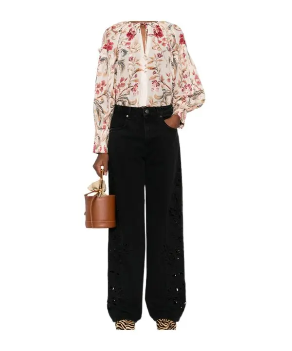 Farm Rio Royal Garden Printed Blouse