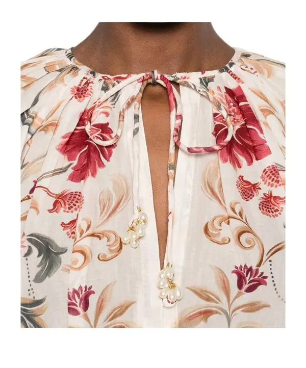 Farm Rio Royal Garden Printed Blouse