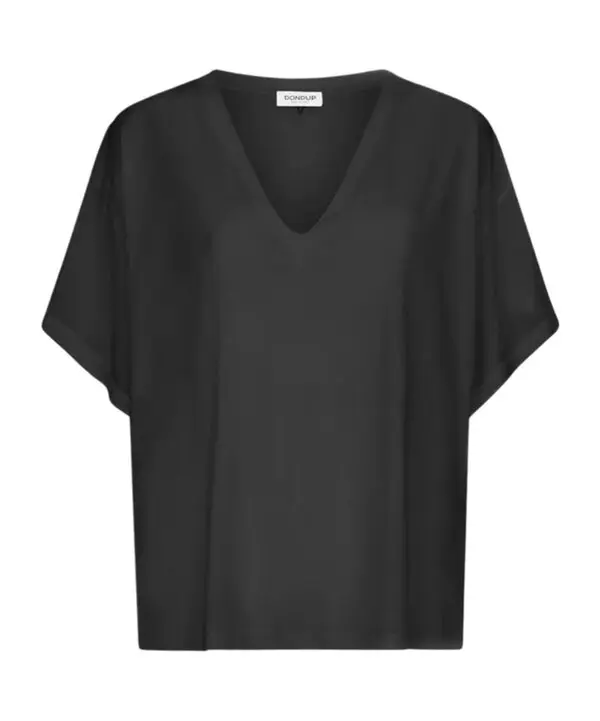 DONDUP V-neck T-shirt - Black