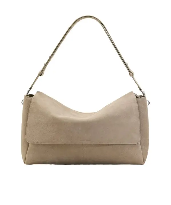 Ami Large Flap Carrousel Bag - Taupe
