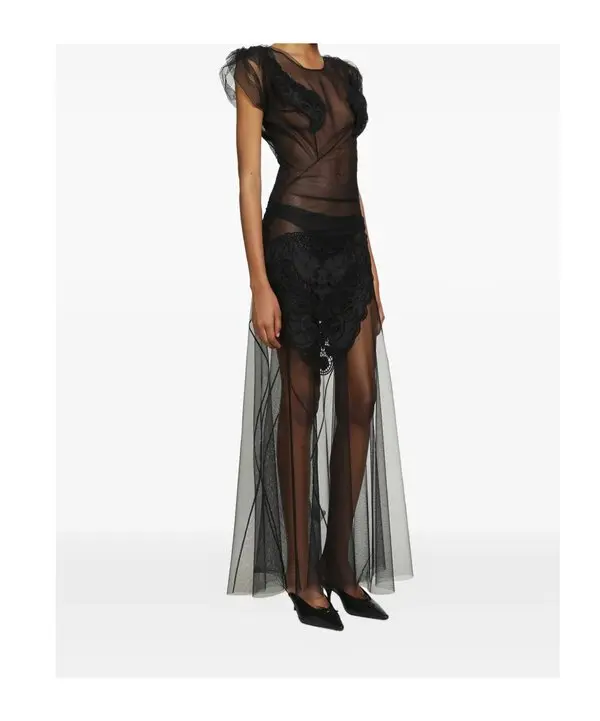 VIVIENNE WESTWOOD Meshed Lace-detailed Dress