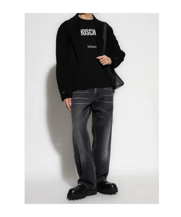 Moschino Long-sleeved Double-breasted Coat