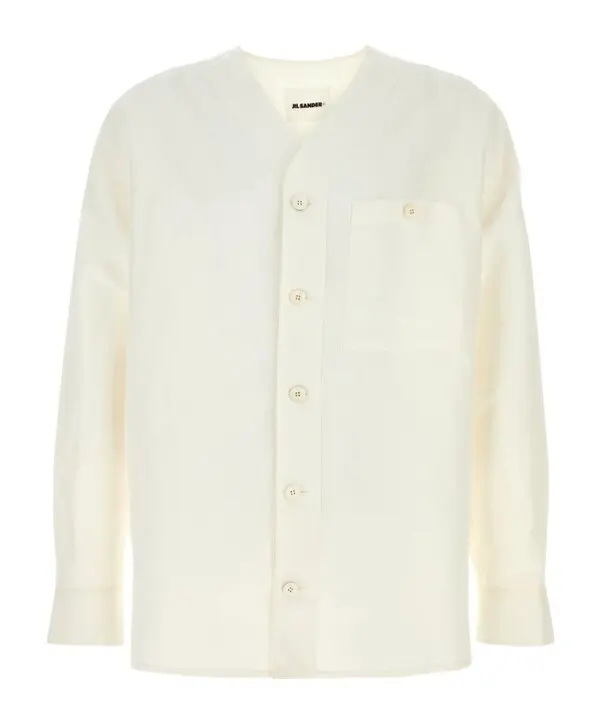 JIL SANDER V-neck Buttoned Shirt