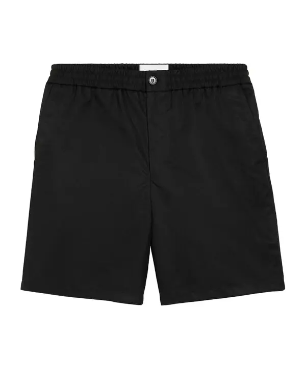 AMI Paris Elastic Waist Nylon Shorts