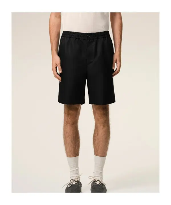 AMI Paris Elastic Waist Nylon Shorts