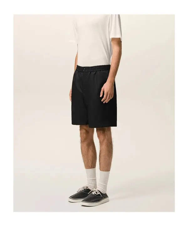 AMI Paris Elastic Waist Nylon Shorts