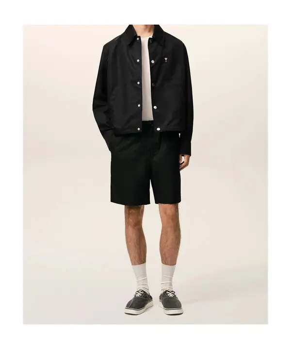 AMI Paris Elastic Waist Nylon Shorts