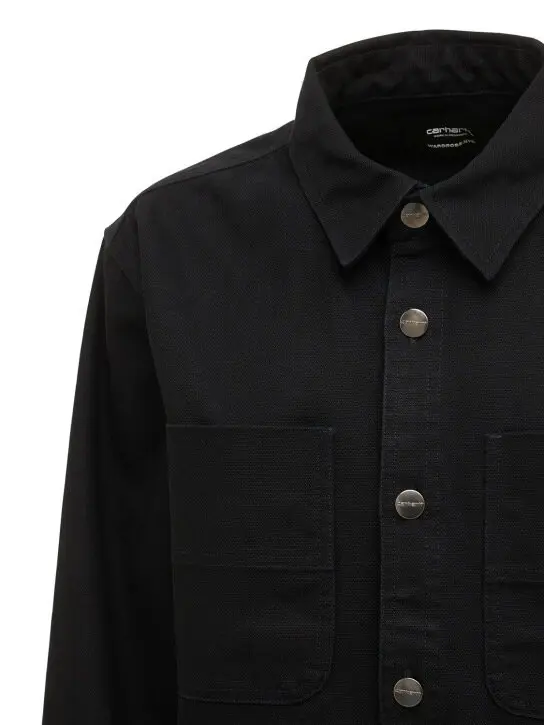 Wardrobe.NYC Long-sleeved Shirt Jacket With Classic Collar
