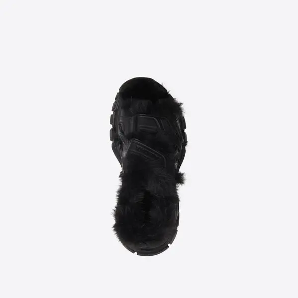 Balenciaga Faux-fur Track Sandals