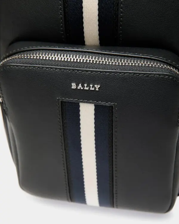 Bally Leather Sling Bag With Grosgrain Ribbon