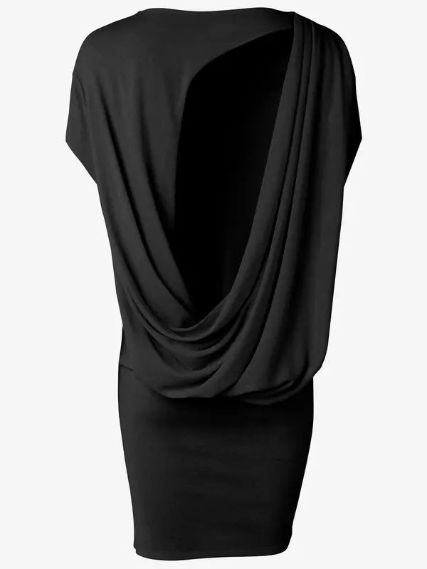 Jacquemus The Mistral Short-sleeved Dress - Black