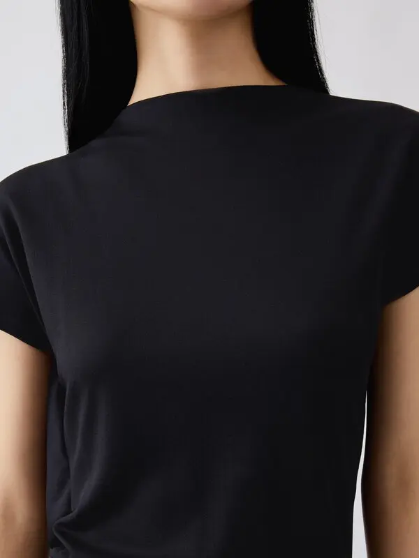 Jacquemus The Mistral Short-sleeved Dress - Black