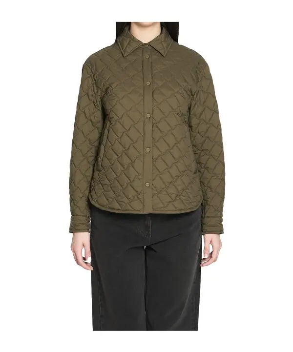 Herno Quilted Button-up Jacket - Brown