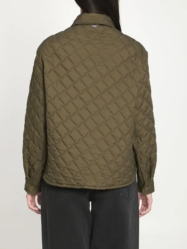 Herno Quilted Button-up Jacket - Brown
