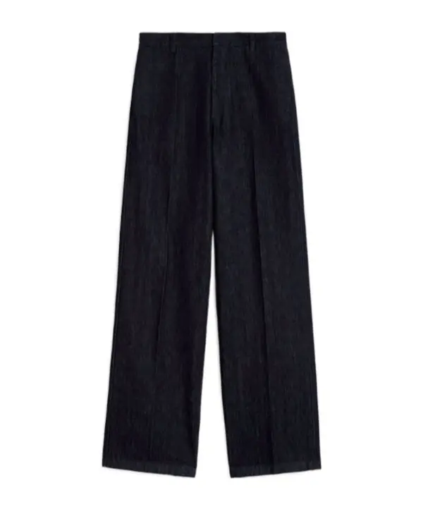 JIL SANDER Tailored Straight Leg Denim Trousers - Black