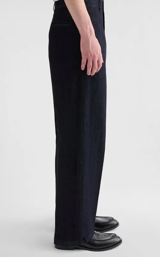 JIL SANDER Tailored Straight Leg Denim Trousers - Black