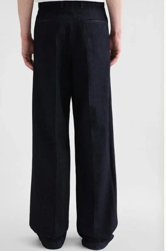 JIL SANDER Tailored Straight Leg Denim Trousers - Black
