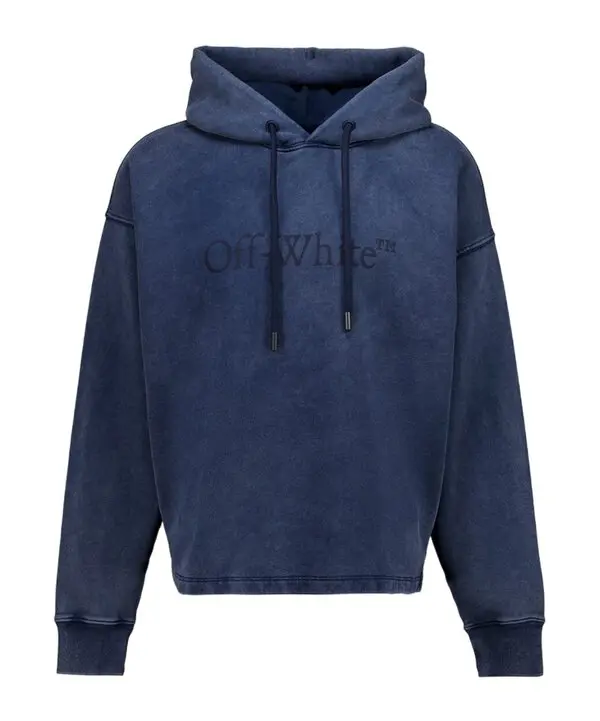 Off-White Long-sleeved Sweatshirt - Mareado Night Sky Blue