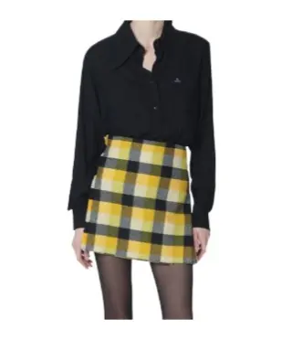 VIVIENNE WESTWOOD Embroidered Orb Button-up Shirt - Black