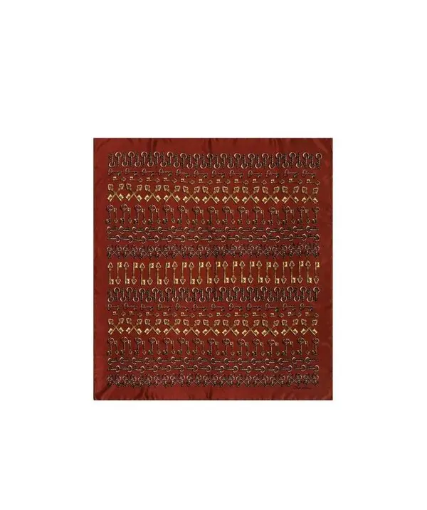 Dolce & Gabbana Silk Printed Silk Scarf - Brown