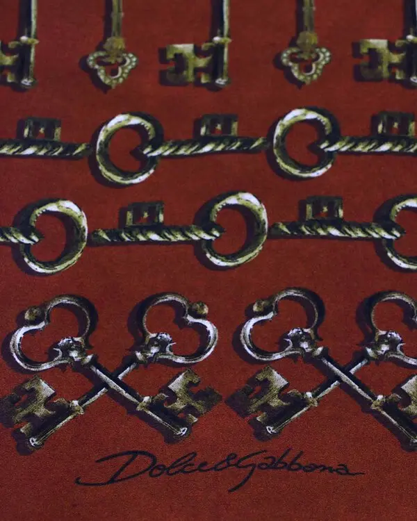 Dolce & Gabbana Silk Printed Silk Scarf - Brown