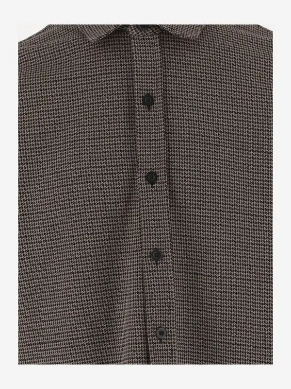 Vince Textured Cotton-blend Shirt - Black