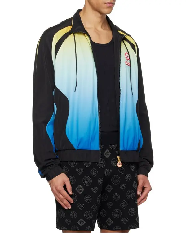 Casablanca Logo Appliqué Zip-up Track Jacket