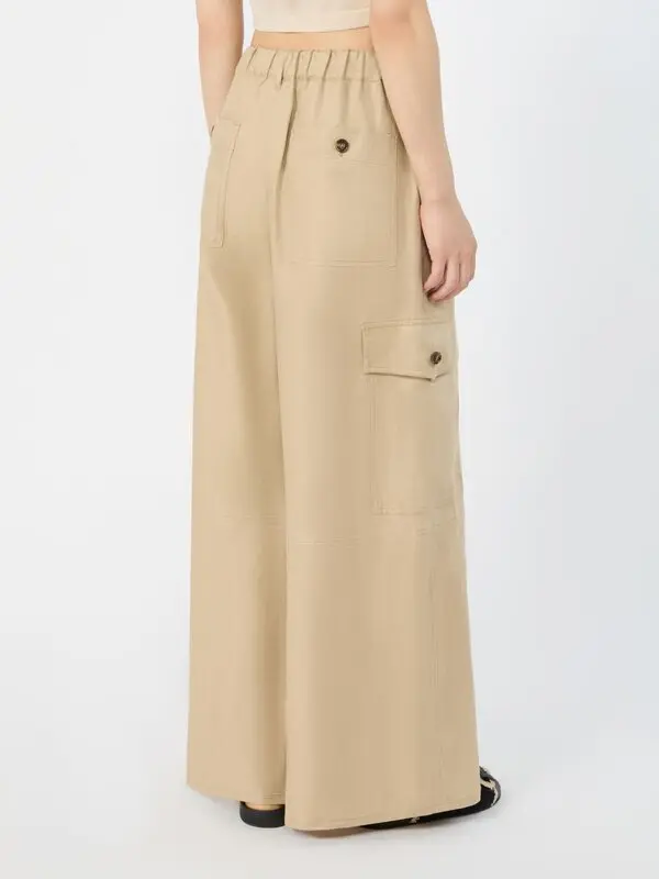 Max Mara Finale Wide-leg Pants - Sand-colored