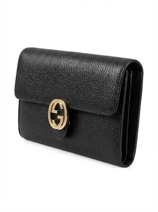 Gucci Logo Long Purse - Black