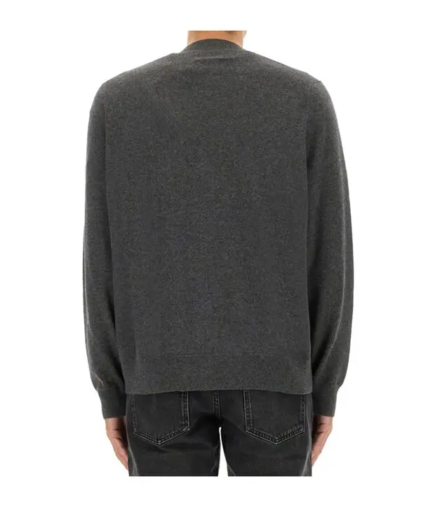 Isabel Marant Étoile Logo Intarsia-knit V-neck Cardigan - Black