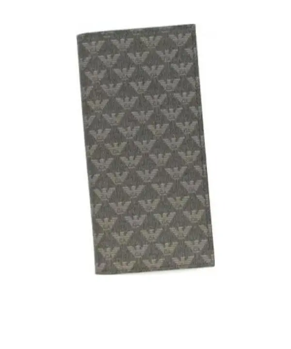 Emporio Armani Logo Details Wallet - Gray