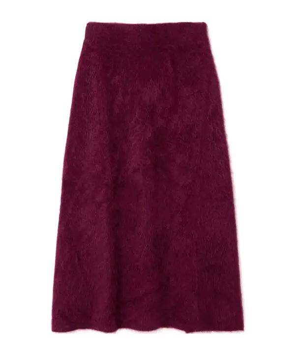 LISA YANG Asta Brushed-cashmere Midi Skirt - Burgundy