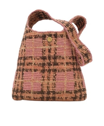 Burberry Margate Checked Shoulder Bag - Pink