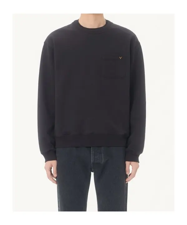 Valentino Garavani V Logo Pocket Sweatshirt