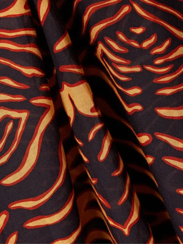 Ulla Johnson Tiger Print Kaftan Dress