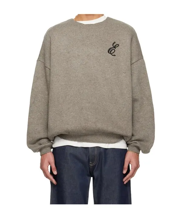 Fear Of God Relaxed Fit Embroidered Crewneck Sweater