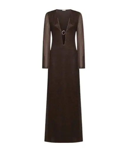 Oseree Lumiere Long-sleeved Kaftan - Black