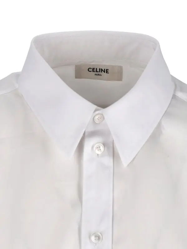 Celine Relaxed Shirt In Cotton Poplin
