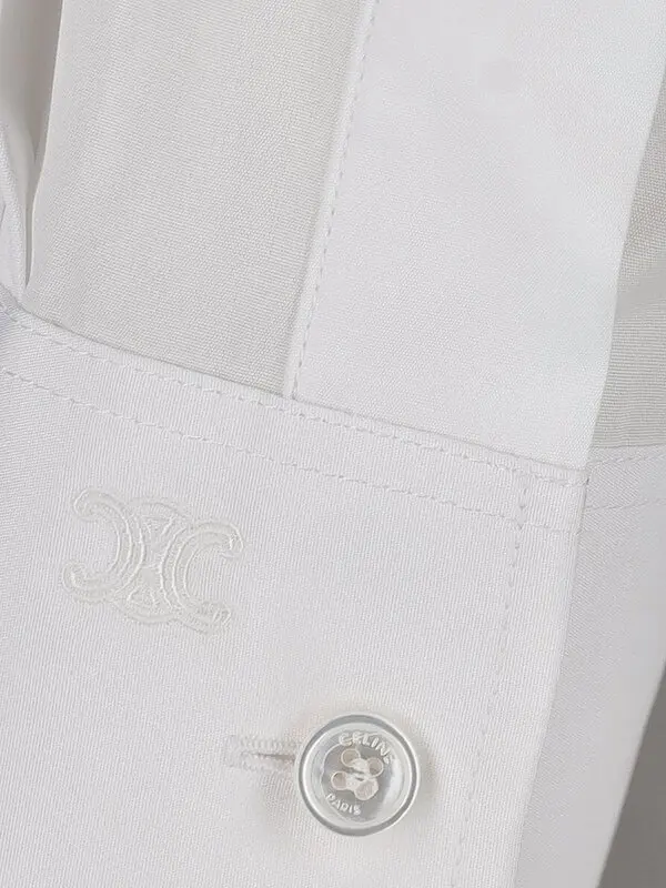 Celine Relaxed Shirt In Cotton Poplin