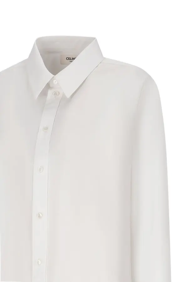 Celine Relaxed Shirt In Cotton Poplin