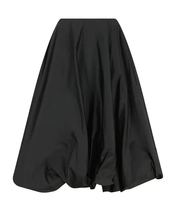 Balenciaga Draped Maxi Skirt - Black