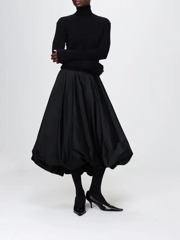 Balenciaga Draped Maxi Skirt