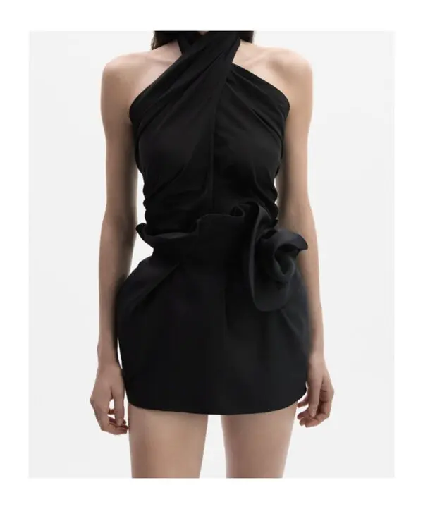 Magda Butrym Draped Floral Mini Skirt