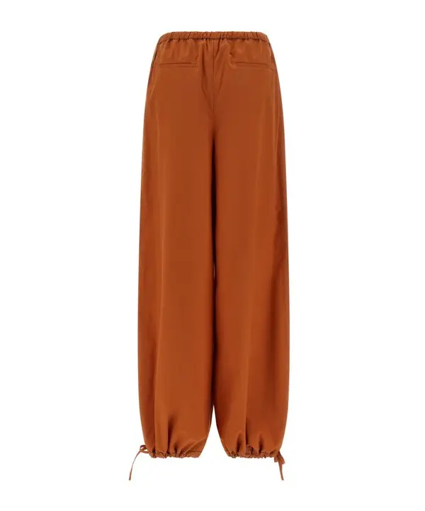 Marni Embroidered Logo Wide-leg Trousers