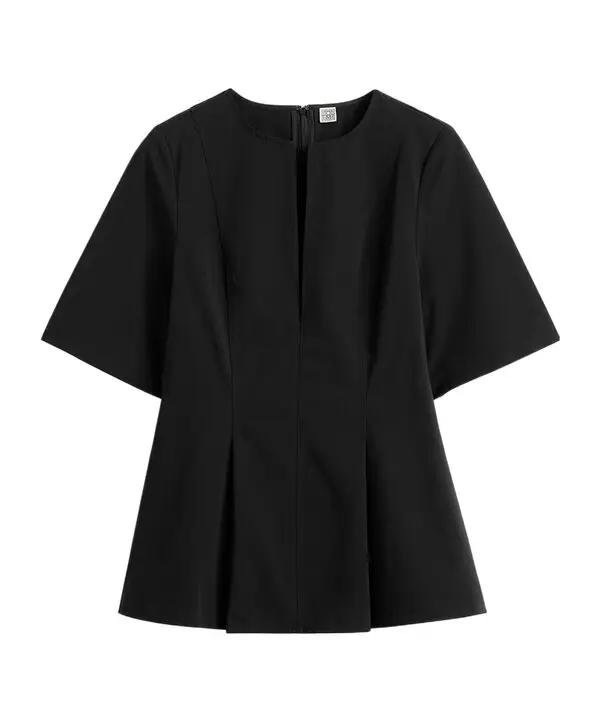 TOTEME Pleated A-line T-shirt