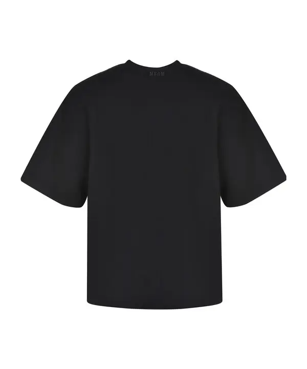 MSGM Logo Patch Crewneck T-shirt