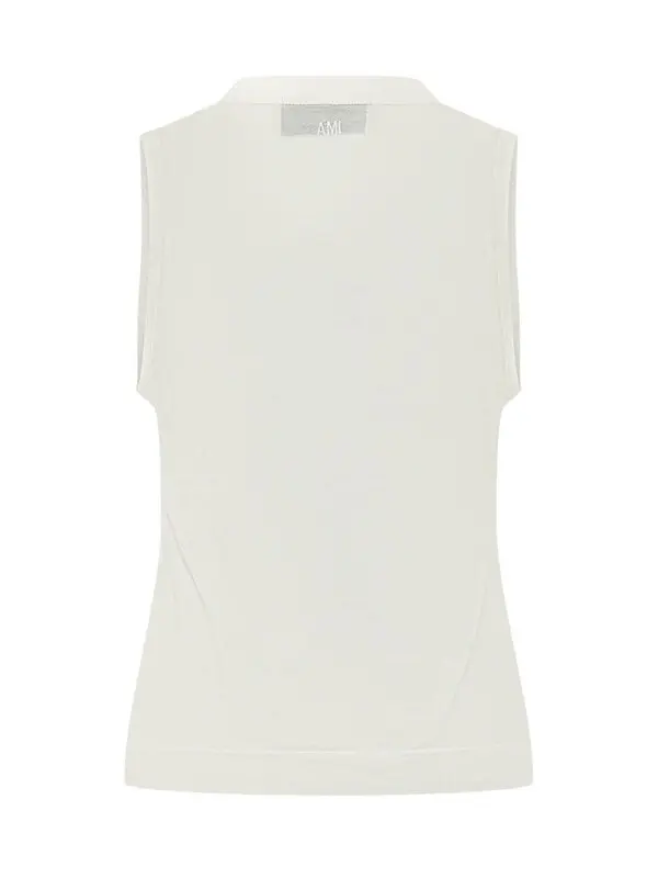 AMI Paris Sleeveless Crewneck Top